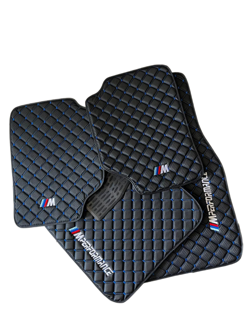 For BMW M4 M Performance Carbon Car Floor Mats Custom fit Leather for ...